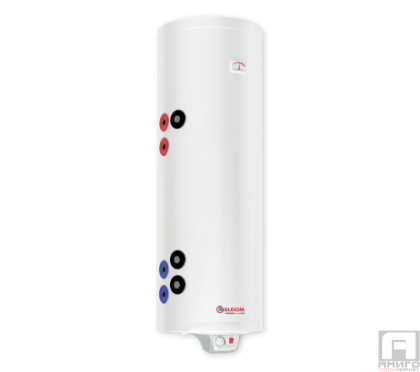 Water heater Eldom 150l., with two parallel heat exchangers, stainless, TOPLOMARKET AMIGO